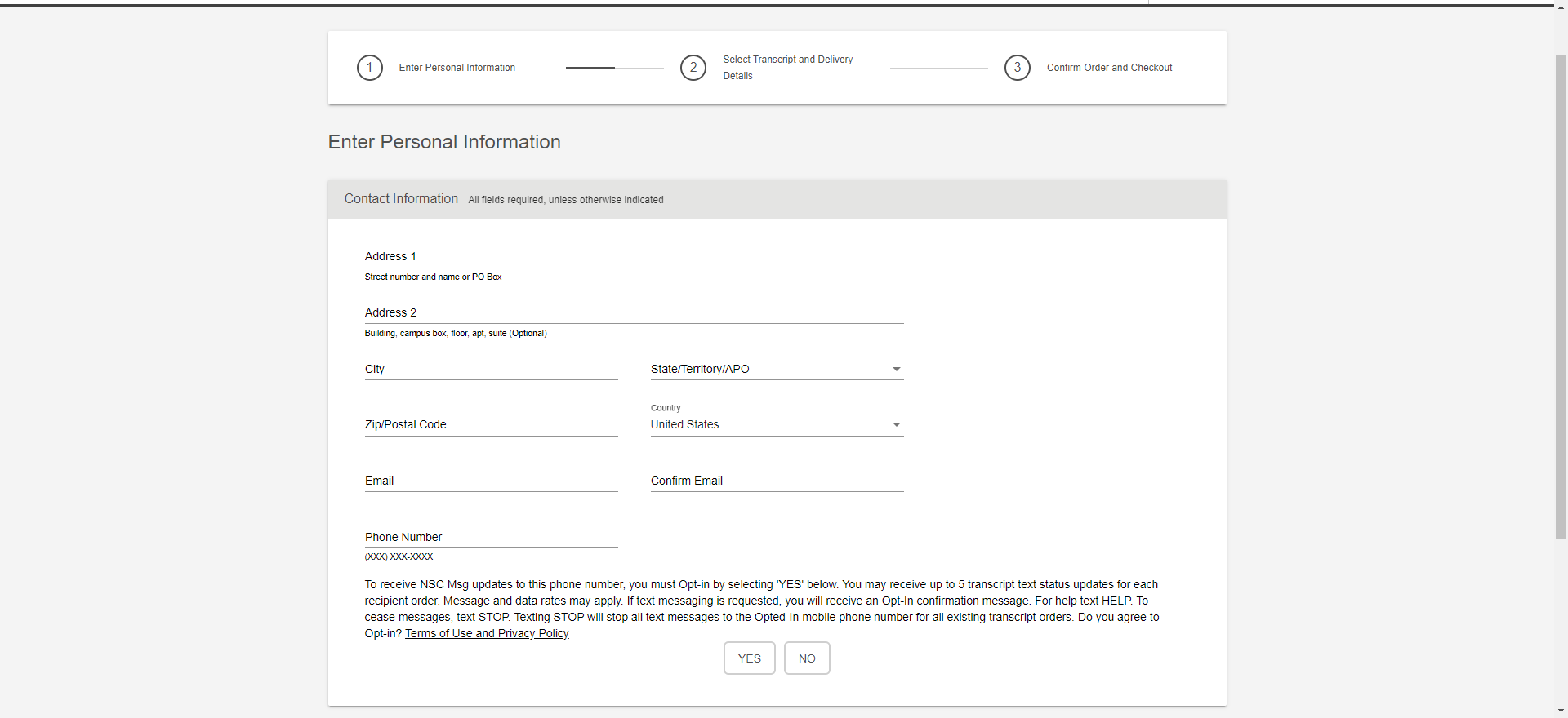 eTranscript – Stanton University