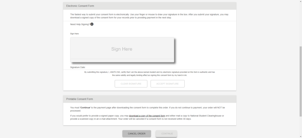 eTranscript – Stanton University